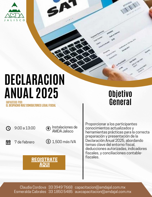 #cursos – DECLARACION ANUAL 2025 – AMDA Jalisco
